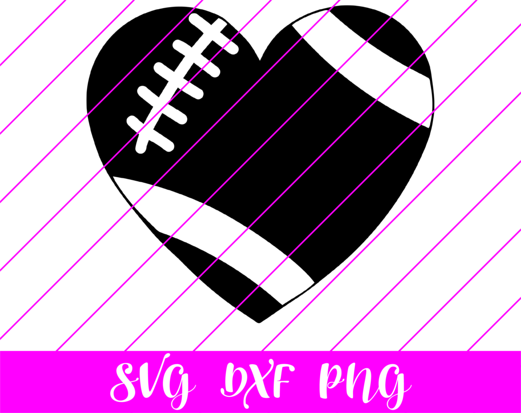 football heart SVG - Free football heart SVG Download - svg art
