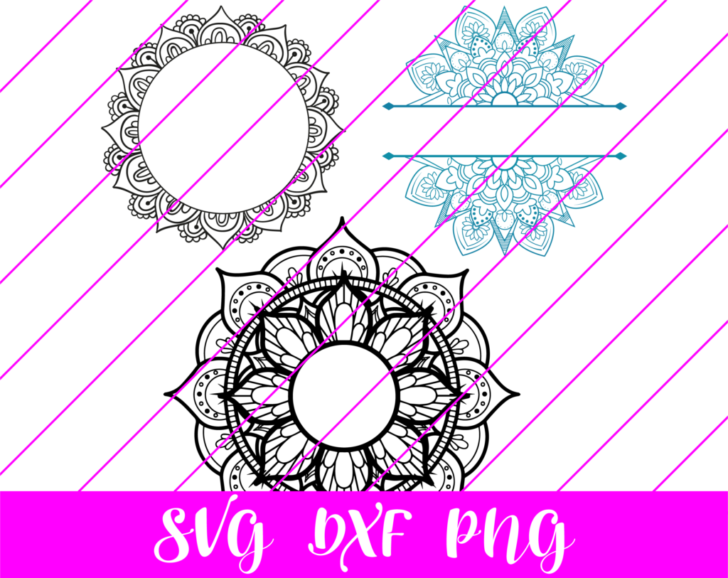 mandala monogram SVG - Free mandala monogram SVG Download - svg art