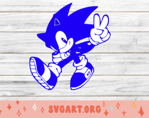 Sonic Peace Sign SVG - Free Sonic Peace Sign SVG Download - svg art
