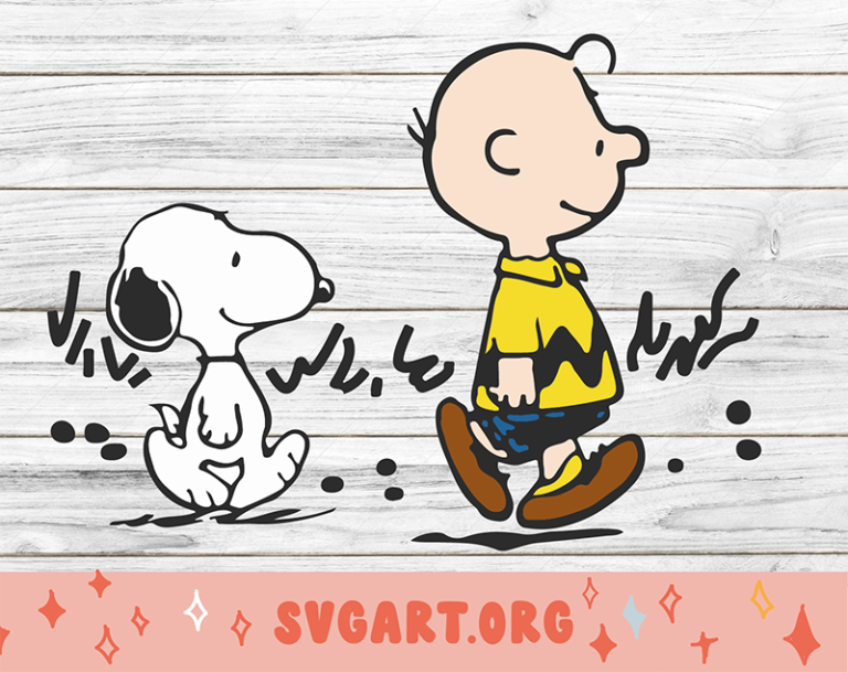 Snoopy and Charlie Brown Peanuts SVG - Free Snoopy and Charlie Brown ...