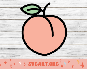 Peach SVG - Free Peach SVG Download - svg art