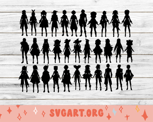 Genshin SVG - Free Genshin SVG Download - svg art